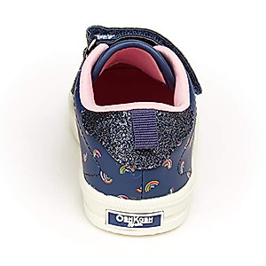 OshKosh B'Gosh girls Garland Sneaker, Navy, 4 Toddler US