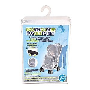 Jeep Mosquito Net for Strollers, Mosquito Net for Car Seat and Infant Carrier, Universal Size, Bug Cover, Weather Protection, White