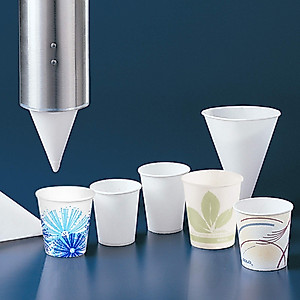 Solo 8RB-2050 8 oz White Paper Cone Cups (Case of 2500)