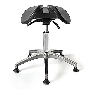 JMYSD Ergonomic Saddle Stool Adjustable Saddle Stool Dental Chair for Dental Lab Salon Massage Studio Office,A1