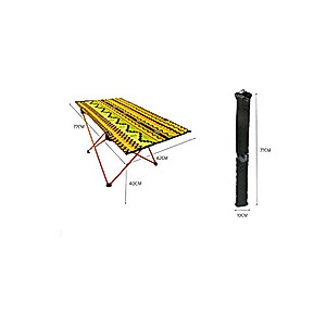 DOUBAO Outdoor Furniture Aluminium Alloy Folding Picnic Table Light Portable Camping Road Trip Mountain Climbing