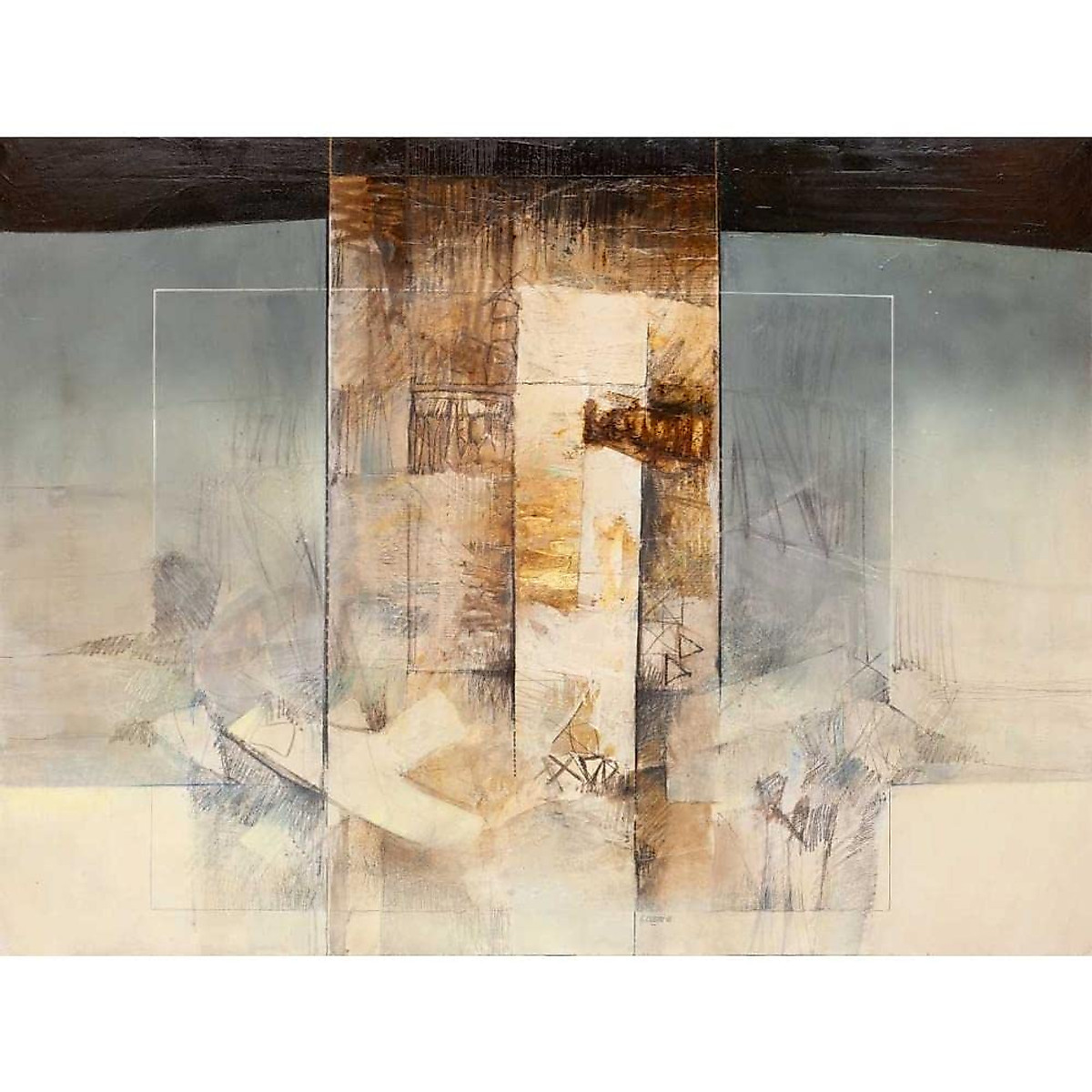 ArtDirect Nebbie d aprile 18x15 Gallery Wrapped Canvas Museum Art by Censini