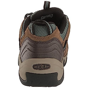 KEEN Women's Headout Low Height Waterproof All Terrain Hiking Shoes, Shitake/Dark Forest, 8