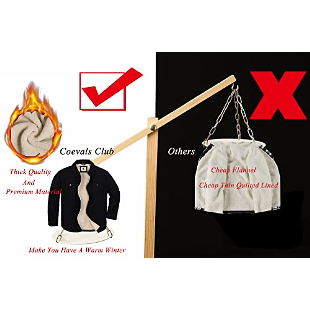 COEVALS CLUB Men's Flannel Shacket Casual Button Snap Sherpa Quilted Lined Plaid Premium Jacket Shirts(Green/Navy/Black #11 2XL)