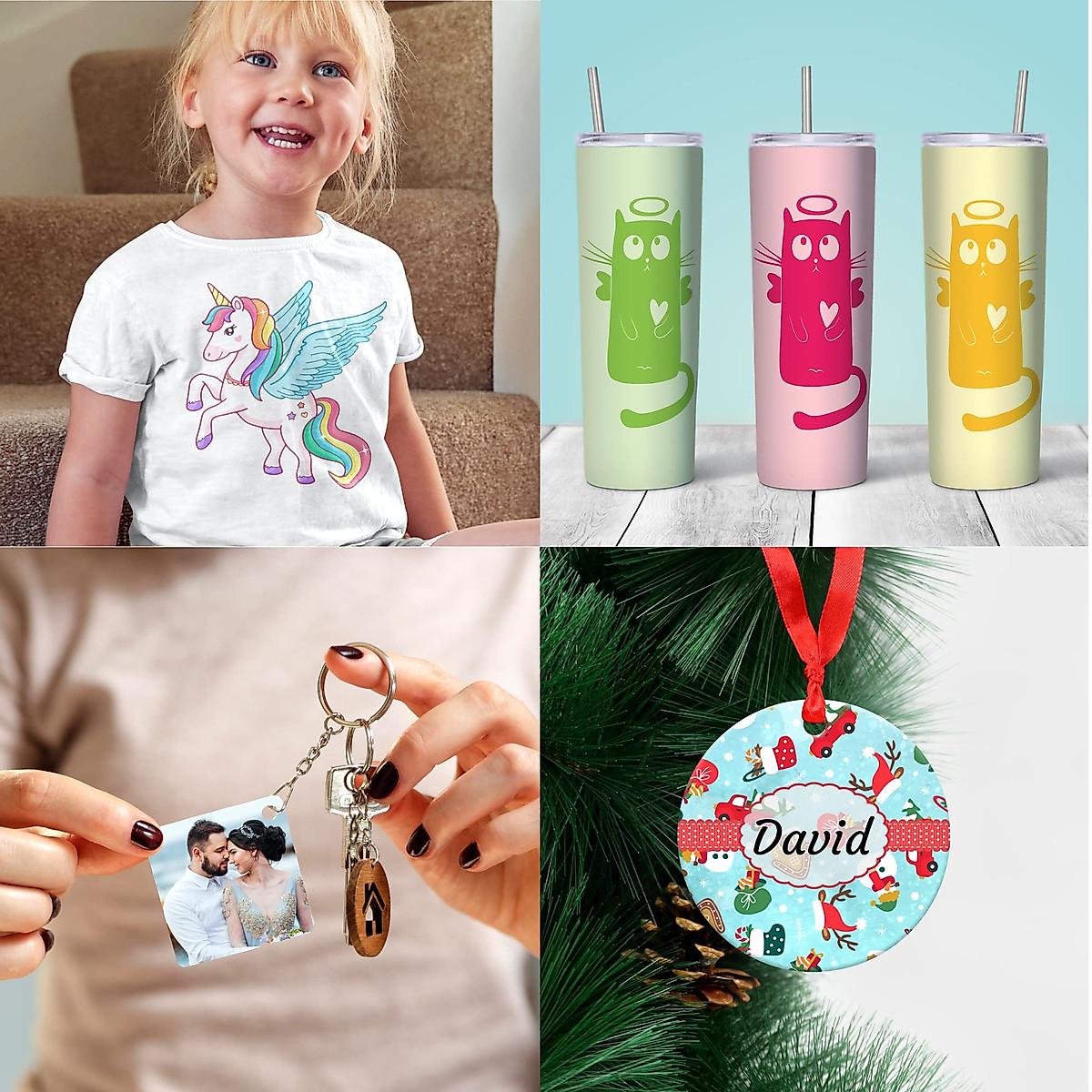 Sawgrass UHD SG500 Sublimation Printer Starter Bundle with Easysubli Ink Set, 300 Sheets of Sublimation Paper, Tape, & Blanks