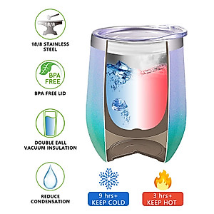 KOOLDRINK Boss Lady Tumbler-30th 45th 50th 75th Birthday Christmas Thank You Gifts for Women Boss Female Mom Stainless Steel Wine Tumbler with Lid and straw 12oz Multicolor