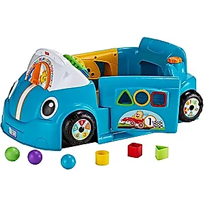 Fisher-Price Laugh & Learn Baby Activity Center, Crawl Around Car, Interactive Playset with Smart Stages for Infants & Toddlers, Blue (Amazon Exclusive)