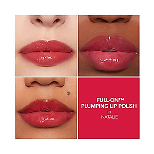 Buxom Full-On Plumping Lip Polish, Tinted Lip Plumper Gloss, Plumping Formula with Peptides & Vitamin E, Moisturizing Lip Plumping Gloss, Reds, Mauves & Reds