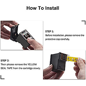 GPC Image Remanufactured Ink Cartridge Replacement for HP 21XL C9351AN to use with FAX 3180 1250 deskjet f380 D1520 D2430 F335 F1530 D1520 F300 F1455 D2430 PSC 1401 1410 1417 Printer Tray(2 Black)