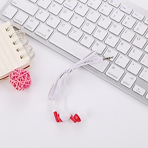 Ladont 100 Pack Bulk Kids Earbuds for Classroom, Student Wired Headphones in Ear Earbuds for School Librariy, 3.5mm Multi Colored Wholesale Earphones for Chromebook Laptop PC