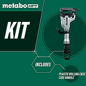 Metabo HPT Demolition Hammer | 1-1/8 Inch Hex | Aluminum Housing Body | 40 Lb | H65SD3