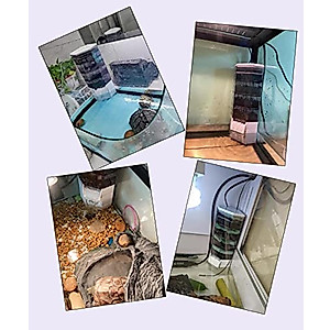 SKmeavritn Turtle Filter Internal Filter Aquarium Filter for Reptiles Tank Fish Tank Aquarium Tank (Filter 22)
