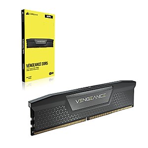 CORSAIR VENGEANCE DDR5 RAM 64GB (4x16GB) 6400MHz CL32 Intel XMP iCUE Compatible Computer Memory - Black (CMK64GX5M4B6400C32)