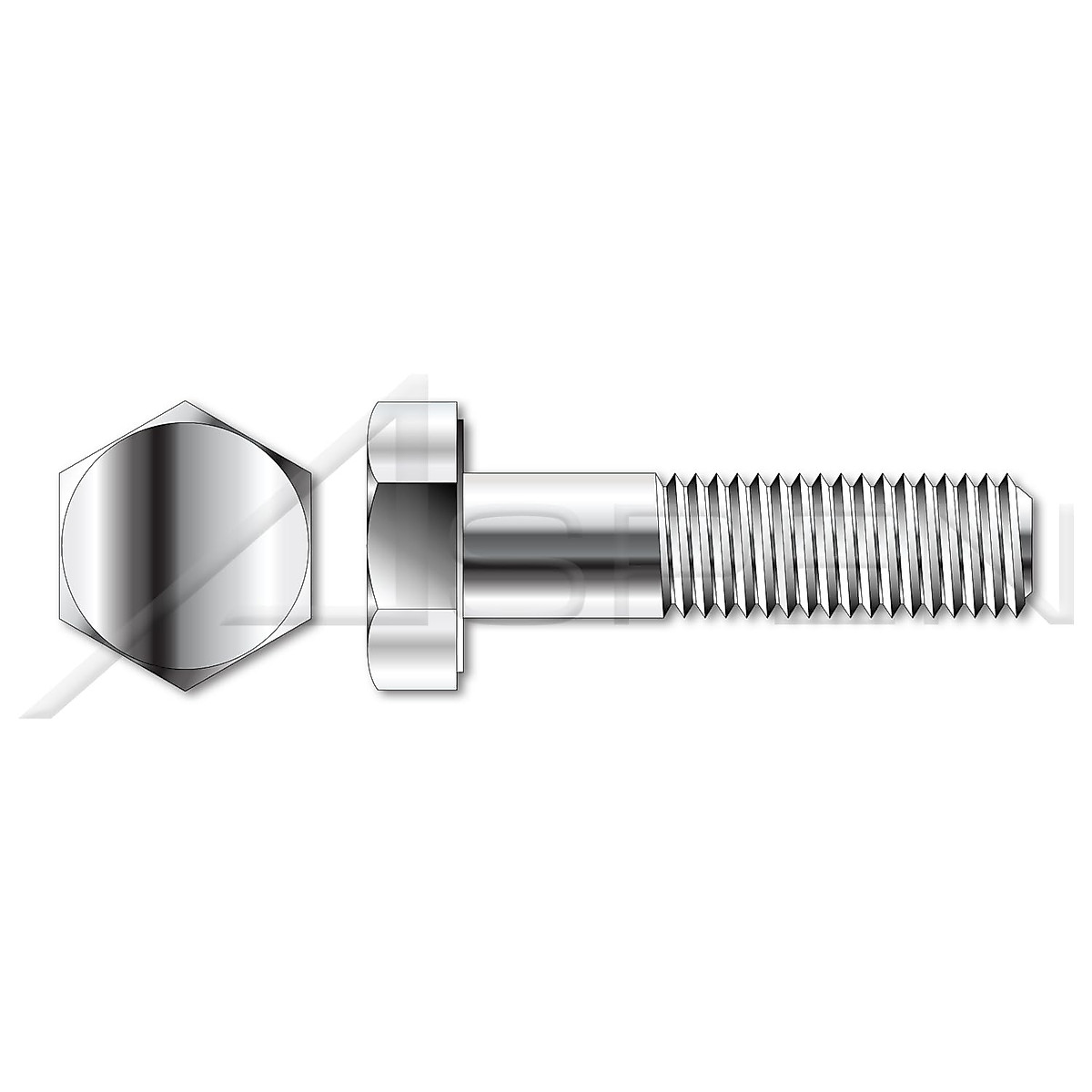 (25 pcs) M16-2.0 X 120mm, DIN 931 / ISO 4014, Metric, Hex Head Cap Screws Bolts, Part Thread, A4 Stainless Steel