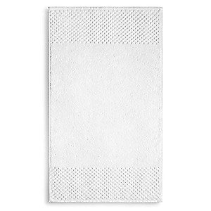 Kaufman - Personalized White Deluxe Hand Towels Set of Two, 2-PK, Monogrammed, 17''x28'', 100% U.S.A Cotton (Names)