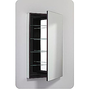 Robern PLM2440GLE Polished Edge, Classic Gray Interior, Electric ̶ Left Hinge PL Series 24" x 40" Flat Top Cabinet