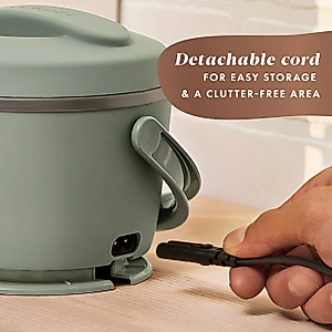 Crock-Pot Electric Lunch Box, 20-Ounce Portable Food Warmer, Moonshine Green, Perfect for Travel, On-the-Go & Office Use | Stylish, Spill-Free & Dishwasher-Safe | Ideal Men & Women's Gifts