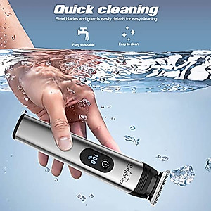 Brightup Beard Trimmer for Men - 22 Piece Beard Grooming Kit with Hair Trimmer, Hair Clippers, Electric Razor - IPX7 Waterproof Shavers for Mustache, Face, Nose, Ear, Body - Ideal Mens Gifts, YH-7282