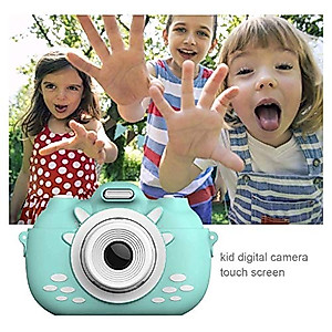 LKYBOA Kids Camera, Digital Video Camera Gifts for Boys and Girls, Toddler Video Recorder Mini Rechargeable and Shockproof Camera (Color : Green)