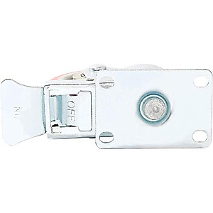 Online Best Service 4 Pack Caster Wheels Swivel Plate On Red Polyurethane Wheels (3 inch with Brake)