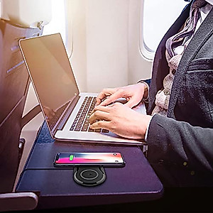 30W Fast Wireless Charger, Vchiming 2 in 1 Wireless Charging Pad, Dual 15W Wireless Charging Station for Galaxy iPhone AirPods Type C Cable Included, Black