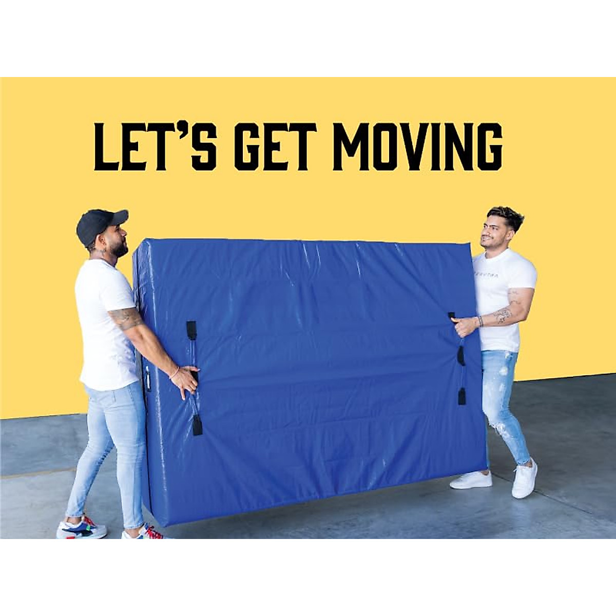 Mattress Bags for Moving with 8 Handles - Queen Size - Extra-Thick Mattress Bag for Moving - Reusable Mattress Storage Bag - Mattress Cover for Moving with Zipper, Moving Mattress Bag Protector
