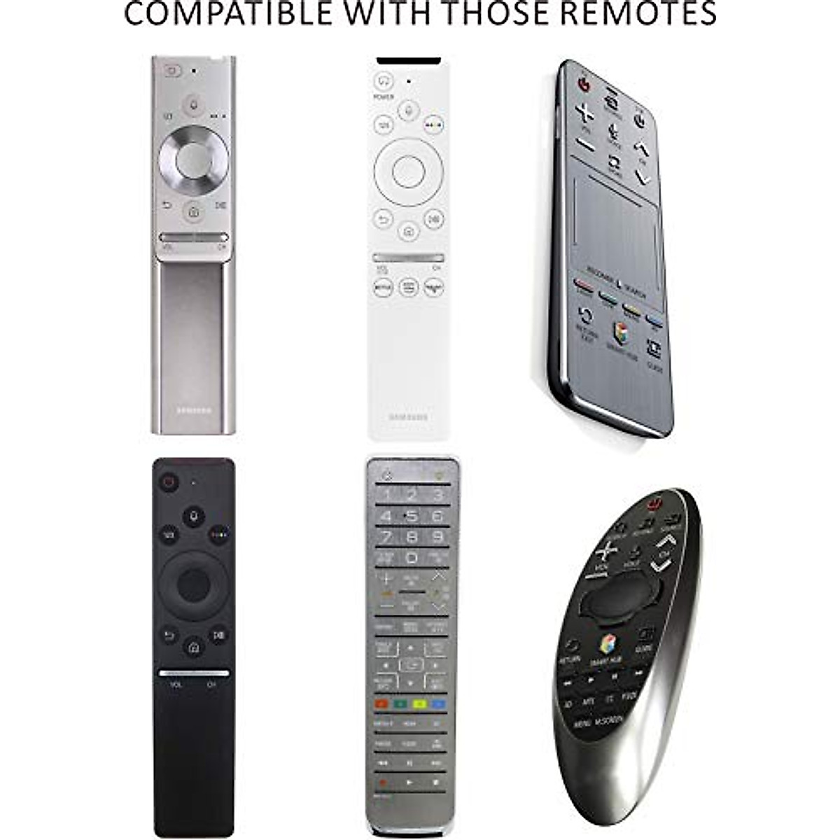 Universal Remote Control for All Samsung TV NEO LED QLED UHD SUHD HDR LCD Frame Curved HDTV 4K 8K 3D Smart TVsV and UN32/40/43/49/50/55/58/65/75 KS Models with 1 Year Warranty