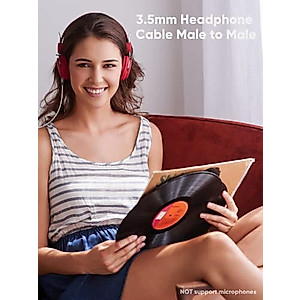 CableCreation 3.5mm Cable(6 Ft/1.8M) 3.5mm Audio Cable Male to Male, 1/8 Auxiliary Stereo Aux Cord Compatible with Headphones,Car,Speaker,iPods, iPads,Echo,Soundbox,Hi-Fi System.