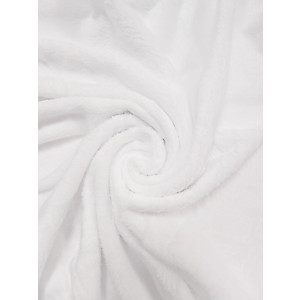 NYMB White Cute Kids Christmas Throw Blanket, Funny Reindeer Snowflake Gingerbread Candy Snowflake Holiday Blanket for Couch Bed, Warm and Cozy Travel Camping Throw Blanke, 50X60in