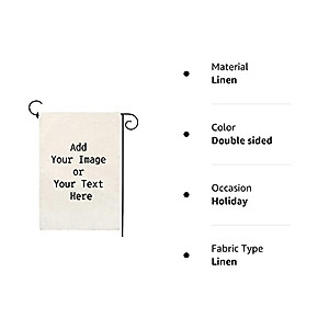 Personalized Garden Flag Outside 12x18 Custom Flag DIY Your Own Logo/Design/Words Home Flags Double Sided Custom Yard Flags Banners
