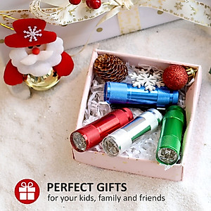 FASTPRO 4-Pack Aluminum LED Flashlights Set with AAA Dry Batteries Included and Pre-Installed