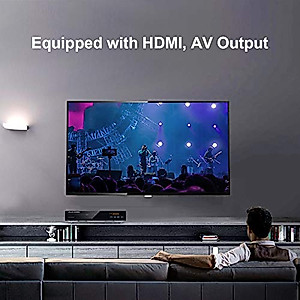 atune analog DVD Player HDMI CD Player with HD 1080p, All-Region Free, USB Input, Remote Control Multi-Angle Viewing AC/DC Adaptor Power Supply, Black