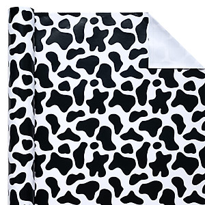 WRAPAHOLIC Wrapping Paper Roll - Mini Roll - 17 Inch X 33 Feet - Cow Prints Design, Perfect for Wedding, Birthday, Holiday, Baby Shower