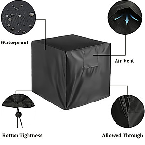 Air Conditioner Cover for Outside Units Ac Cover for Outside Unit Waterproof Fits Up to 30 x 30 x 32 inches