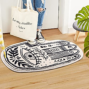 Evil Eye Rug,Boho Rug for Bedroom, 2'x3' Ultra Soft Area Carpet,Indoor Modern Plush Area Rugs for Living Room Bedroom Kids Room Nursery Home Decor Rug