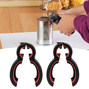 Cyrank Jar Opener Bottle Opener 2pcs, Multifunctional Can Opener Bottle Opener for Senior with Silicone Handle Arthritis Jar Opener Kitchen Tools