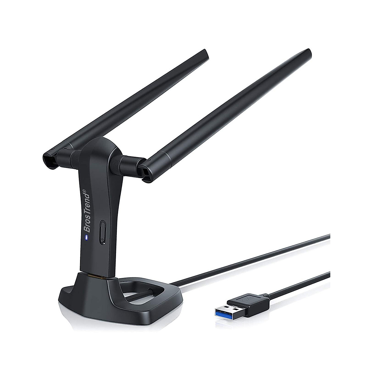 BrosTrend Universal WiFi to Ethernet Adapter, 300Mbps on 2.4GHz, WiFi to Wired Converter Wireless Bridge + BrosTrend Linux WiFi Adapter for Ubuntu, Mint, Kali, Debian, Lubuntu, Xubuntu, Mate