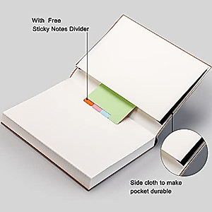 RETTACY Large Thick Journal for Writing - 320 Numbered Pages B5 Lined Journal Notebook with 100GSM Lined Paper,PU Leather,Softcover,Inner Pocket,7.6'' X 10''-Orange