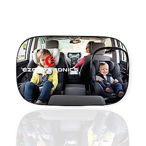 Ezonetronics Baby Car Mirror Rear Facing Seat All-in-one Easy Fit Backseat