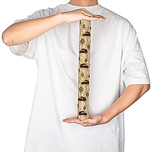 RUSPEPA Kraft Christmas Wrapping Paper Roll - Red Car Design for Holiday Gift Wrap - 17 Inches X 32.8 Feet