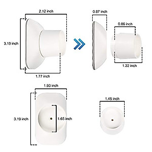 Baby Gate Extender Wall Protector - Pressure Mounted Gates Extension Kit Extends 1.1-3.5 inches Child Safety Gates and Protect Walls & Doorways from Pet & Dog Gates - Work on Stairs (White)