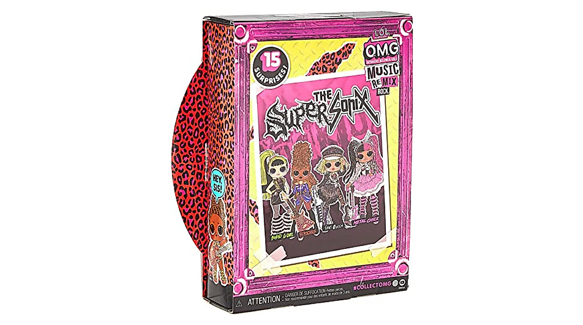 LOL Surprise OMG Remix Rock Ferocious Doll with 15 Surprises
