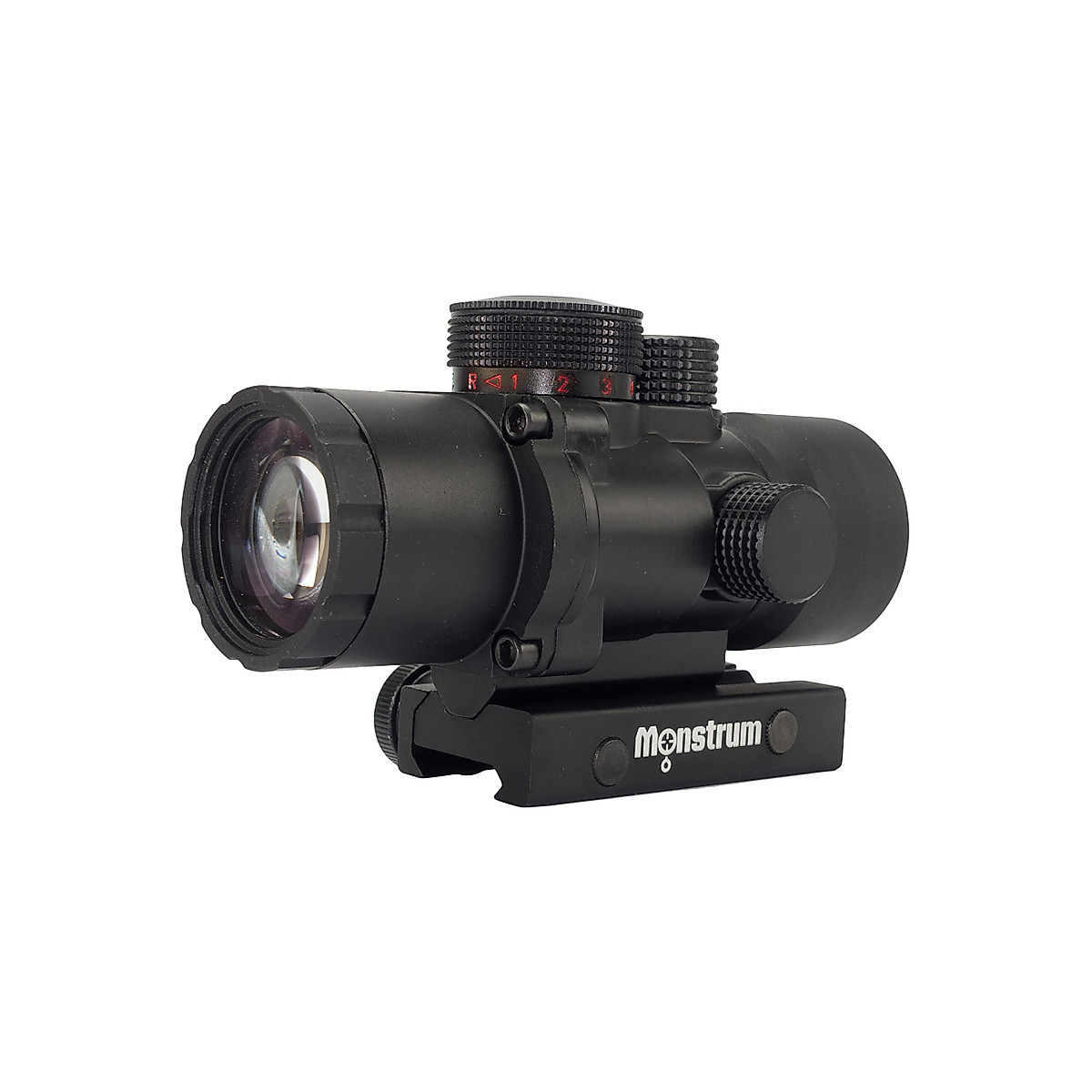 Monstrum S232P 2X Magnification Prism Scope (Black)
