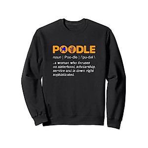 Womens SGRho Sigma 1922 Poodle Noun Gamma Rho Hand Sign Sweatshirt
