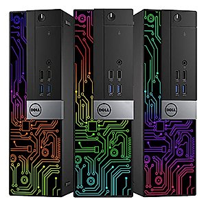 Dell Computer Desktop PC, Intel Core i3-6100 3.70 GHz, 16GB RAM, 256GB M.2 SSD (Fast Boot), 1TB HDD, AMD RX 550 4GB, RGB Gaming Keyboard Mouse, WiFi, Windows 10 Professional (Renewed)