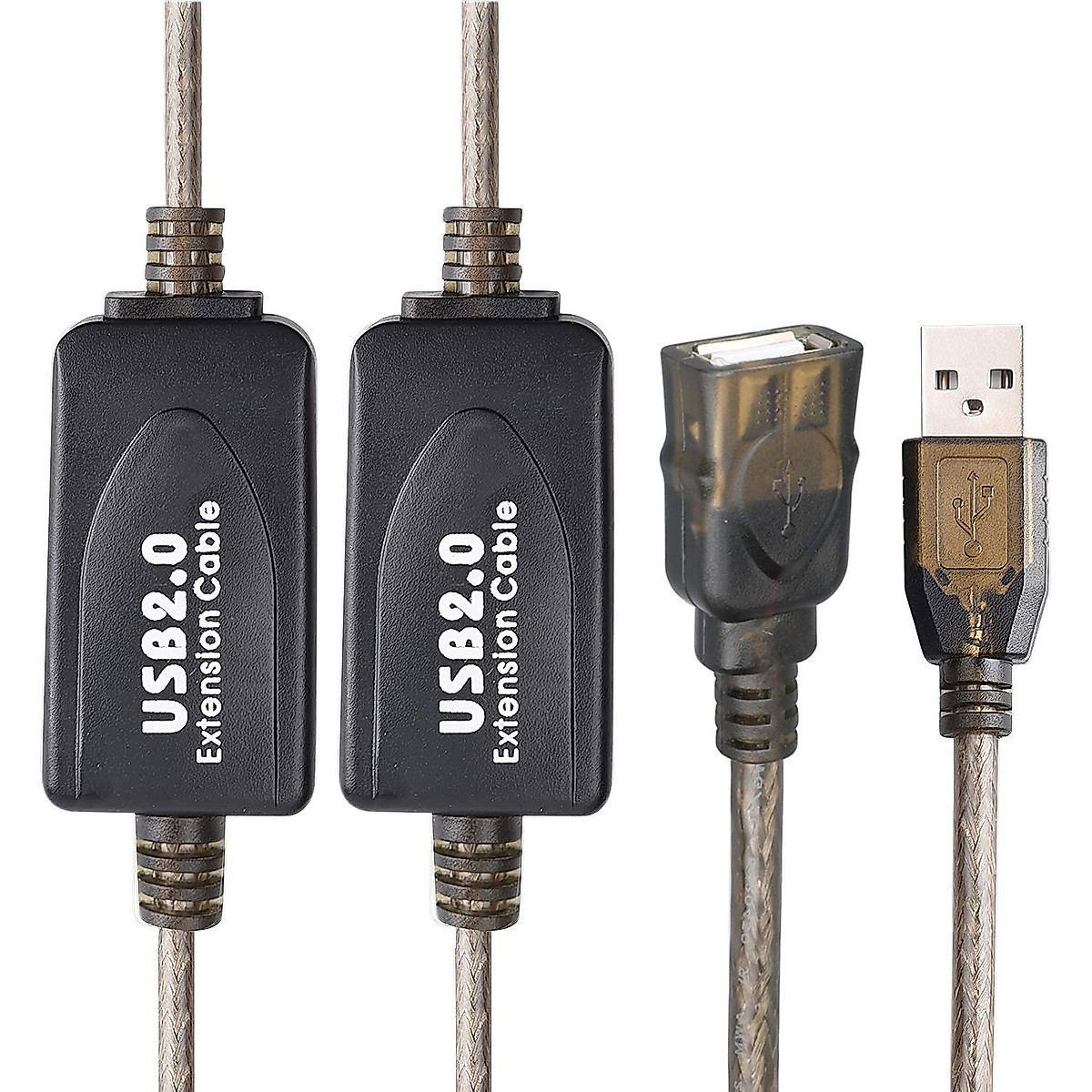 GGMTY 75 FT USB Extension Cable, USB 2.0 Type A Male to A Female Active Repeater Extension Cable 75 ft, High Speed 480 Mbps