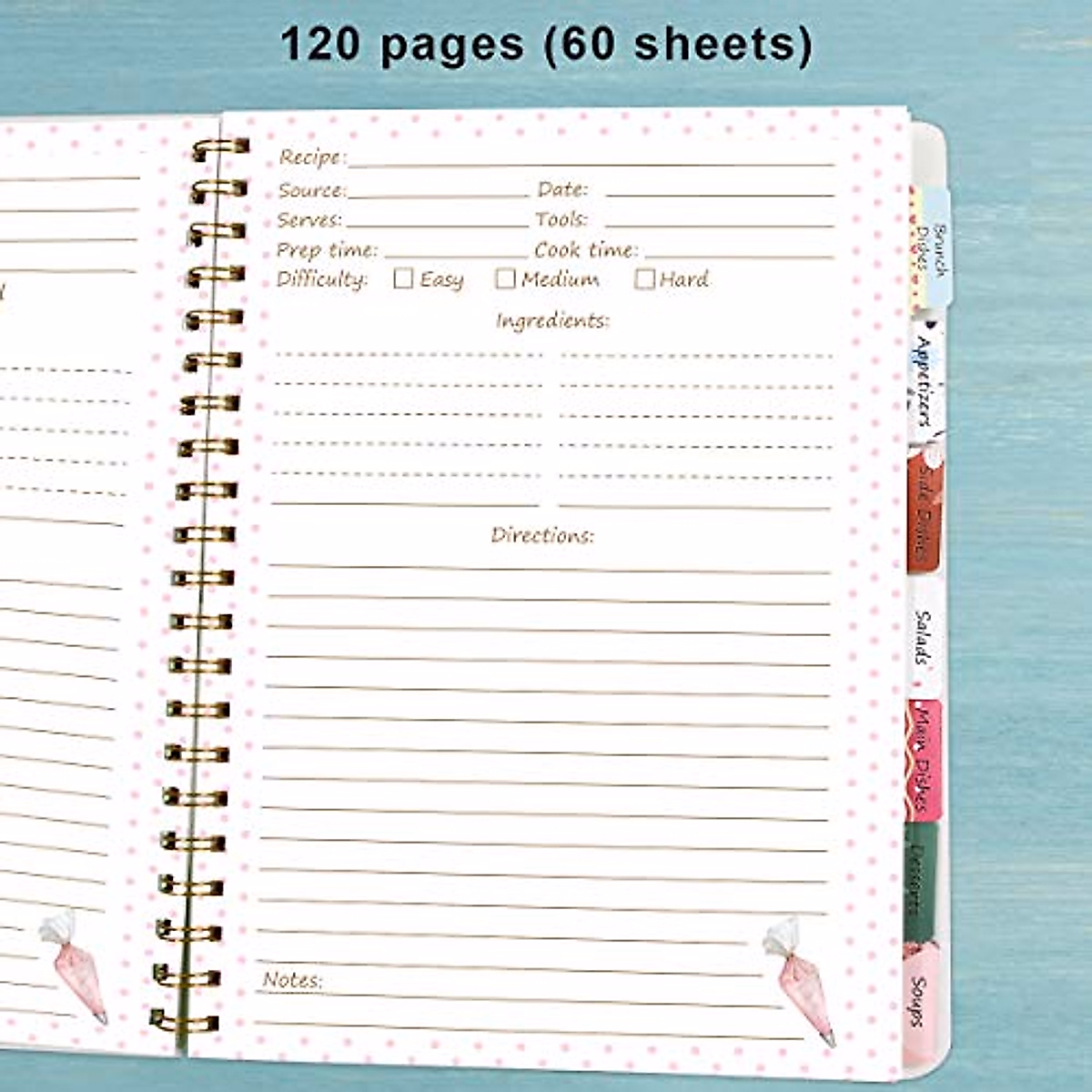 ceiba tree Blank Recipe Book to Write in Your Own Recipes Notebook Cookbook Journal 8.5" x 11" with Stickers for Mother Day Gifts Ideas for Women Wife Mom 120 Pages