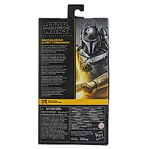 Star Wars The Black Series Mandalorian Super Commando Toy 15-cm-Scale The Clone Wars Collectible Action Figure, Ages 4 and Up