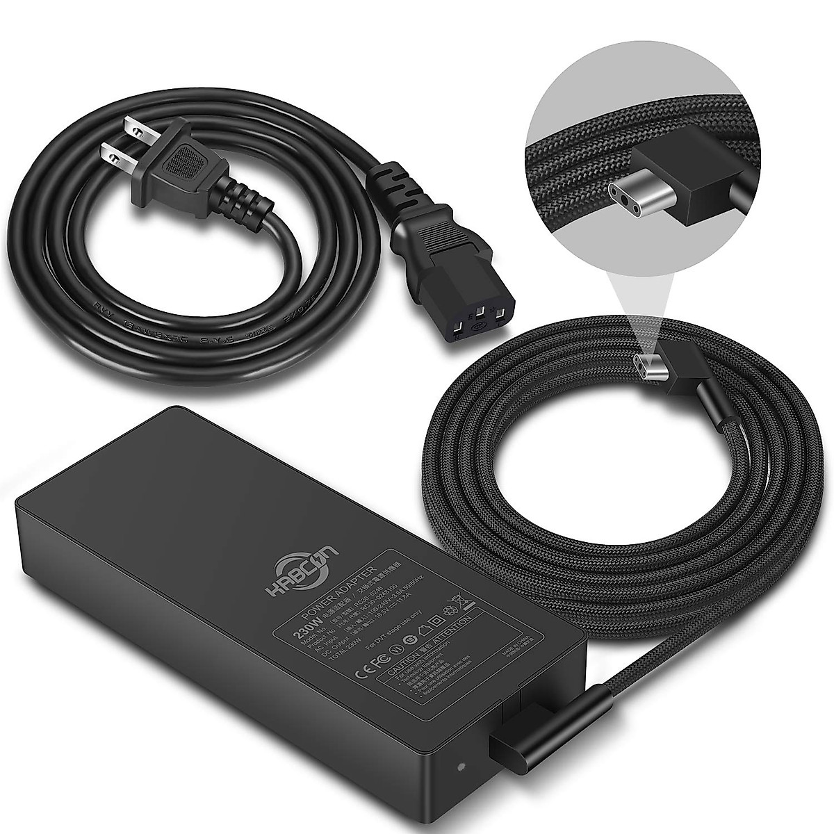 Charger for Razer Blade Pro 17 and Razer Blade 15 Model GTX1060/GTX1070/RTX2070/RTX2080, 230W 19.5V 11.8A Laptop AC Adapter Power Supply