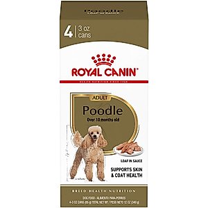 Royal Canin Poodle Adult Breed Specific Wet Dog Food, 3 oz can 4-pack